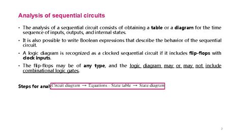analysis of sequential circuits analysis of sequential circuits