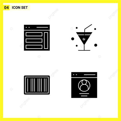 App Ui Application Vector Art Png 4 Icon Set App Application Glyph Idea Web Png Image For