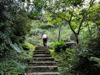 新北八里牛寮埔步道登觀音山硬漢嶺下眾樂園經北橫四段回順遊大堀湖三景點