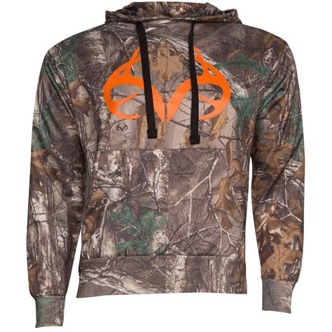 Realtree Mens Embroidered Camo Hoodie Camo Hoodie Mens Sweatshirts
