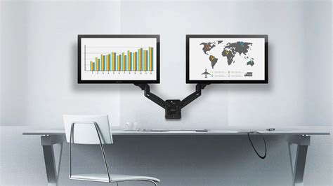 Best Dual Monitor Mount For Desk Against Wall At Elijah Gannon Blog