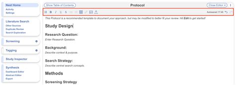 Nest Protocol Nested Knowledge