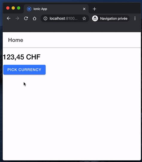 Currency Picker And Formatter With Ionic React