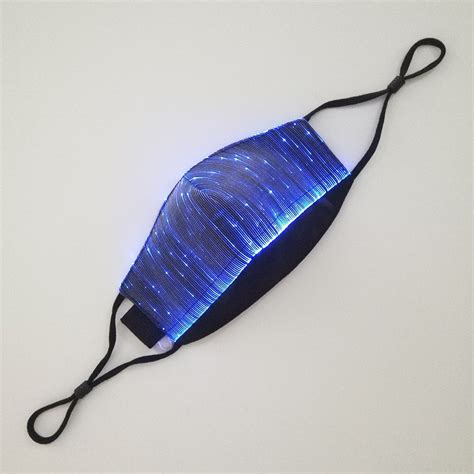 Маска за лице, светеща, LED, USB, за деца, 15x9cm, черна - eMAG.bg