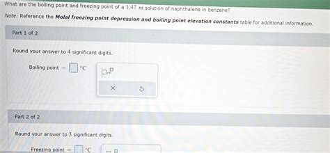 What Are The Boiling Point And Freezing Point Of A Chegg Com