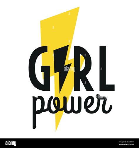 Girl Power Motivational Phrase Feminist Quote Vector Illustration Stock Vector Image Art