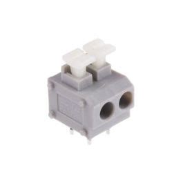 2 HOLE PCB Terminal Block Push Button Pitch 5mm