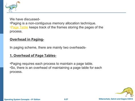 Ch Memory Management Operating System Ppt