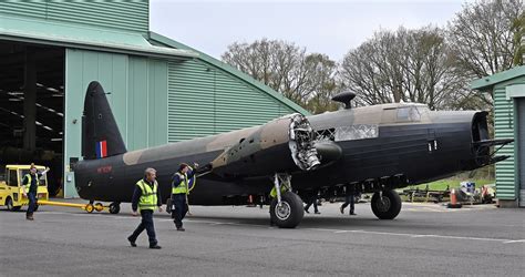 Restored Wellington Bomber Moved Into Raf Museum Display Hall