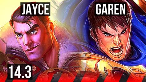 Jayce Vs Garen Top Legendary 1336 Na Grandmaster 143 Youtube