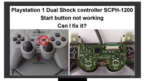 Playstation 1 Dual Shock Controller Start Button Not Working Youtube