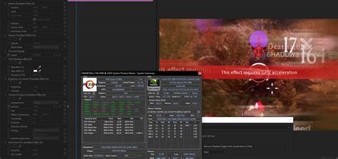 this effect requires gpu acceleration cuda enabl adobe community