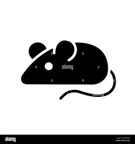 Field Mouse Vector Isolated Glyph Icon Stock Photo Alamy
