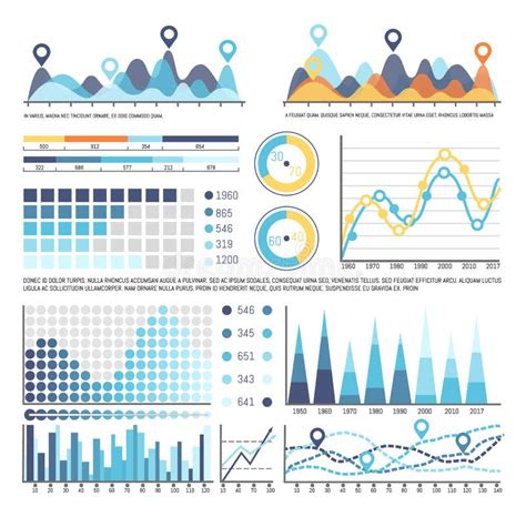 Infographic With Timeline And Numbers Information Stock Vector
