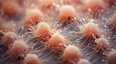 Premium Photo Candida And Bacteria Colonies Under A Microscope