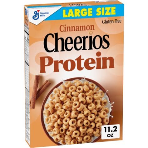 General Mills Cinnamon Cheerios Protein Large Size Cereal 112 Oz