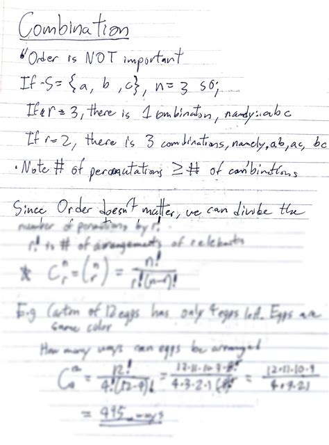 Solution Introduction To Statistical Combination Math Notes Studypool