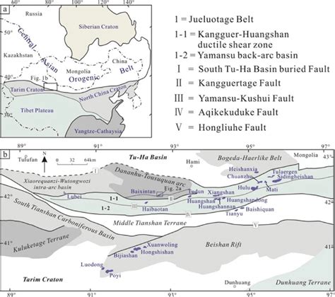 A Simplified Geological Map Showing The Location Of The Study Area In