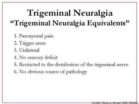 Trigeminal Neuralgia Trigeminal Neuralgia Neuralgia Glossopharyngeal Neuralgia