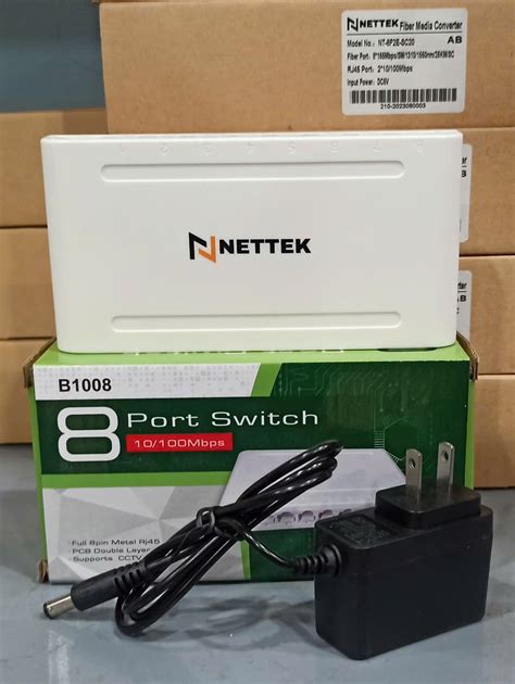 Bộ Chia Mạng 8 Cổng Nettek Nt E8g P Tốc Độ 1000mbps