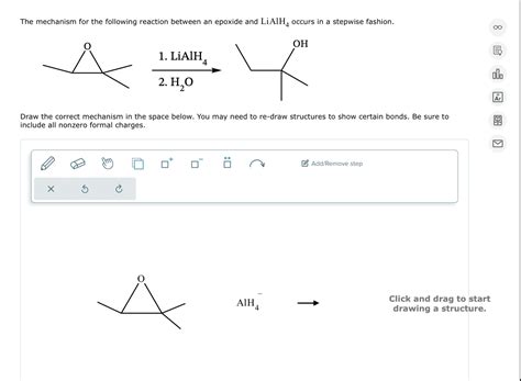 Solved The mechanism for the following reaction between an | Chegg.com
