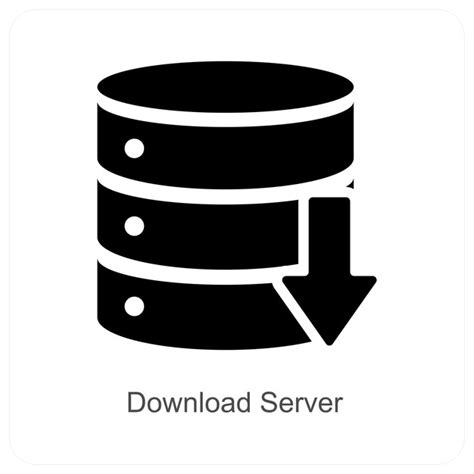 Premium Vector Download Server And Data Icon Concept