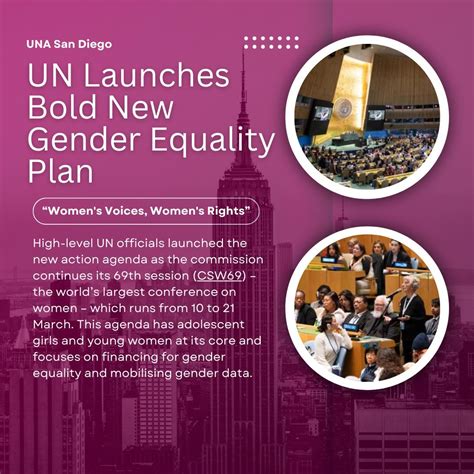Una 🚨 Turning Point For Gender Equality 🚨 The Un Has Launched The