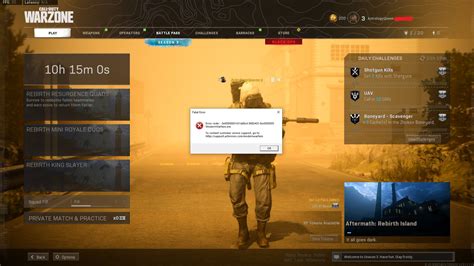 Game Keeps Crashing With Fatal Error After One Crash On Rebirth R