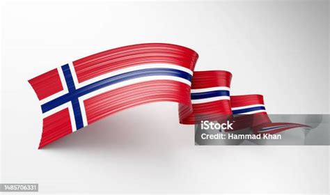 白い背景にノルウェーの国の3d旗3d波状の光沢のあるノルウェーリボン3dイラスト 3dのストックフォトや画像を多数ご用意 3d お