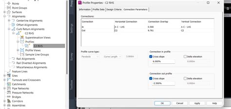 Solved Connected Alignment Profile Wont Update Autodesk Community