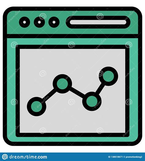 Analytic Diagram Isolated Vector Icon That Can Be Easily Modified Or