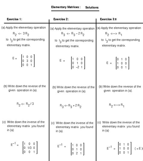 Linear Algebra Math100 Revision Exercises Resources Mathematics