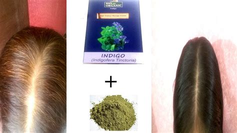 Dye Hair Black NATURALLY with Henna & Indigo Powder | Change White Hair ...
