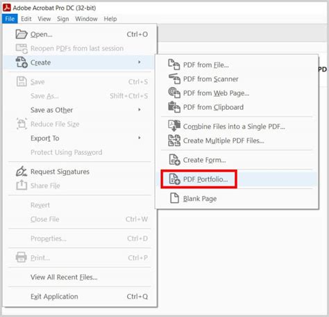 How To Create A Pdf Portfolio In Adobe Acrobat Legacy Interface