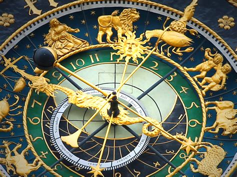 Brass Zodiac Sign Clock Free Image Peakpx