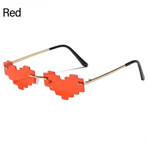 T Cosplay Men And Women Festival Party Pixelated Mosaic Glasses Gamer