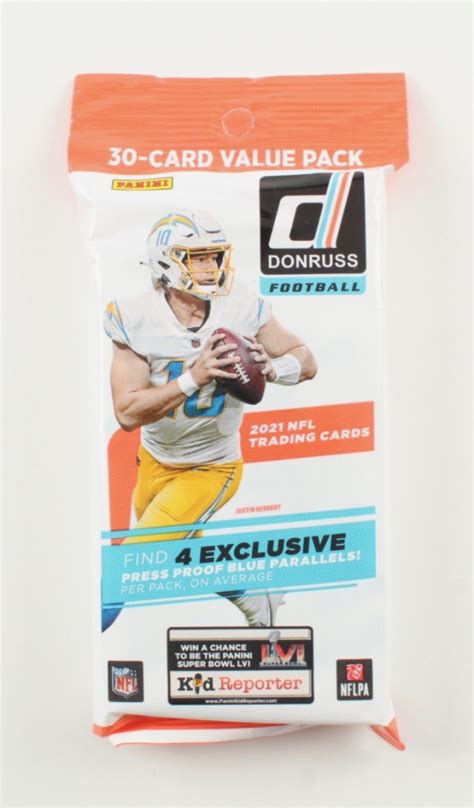 2021 Panini Donruss Football Jumbo Value Pack With 30 Cards