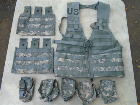 Usgi Molle Ii Acu Fighting Load Carrier Flc Vest Harness W 7 Pouches