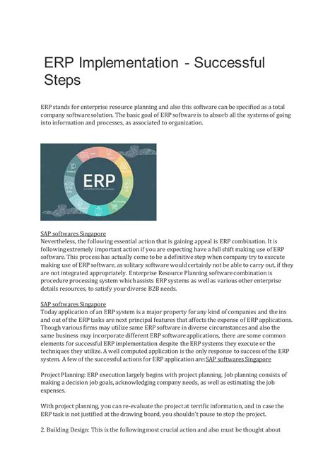 erp implementation pdf