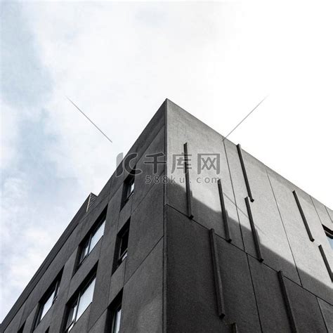 低角度素混凝土结构城市与。建筑剧院博物馆礼堂高清摄影大图 千库网
