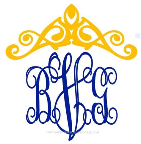 Tiara Interlocking Monogram Southern Glam Monogram