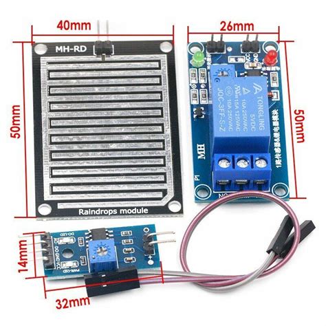 Buy Rain Water Sensor Module Dc V V Raindrops Detection Solid State Relay Control Online At