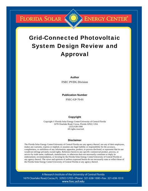 Pdf Grid Connected Photovoltaic System Design Review And Approval Dokumen Tips