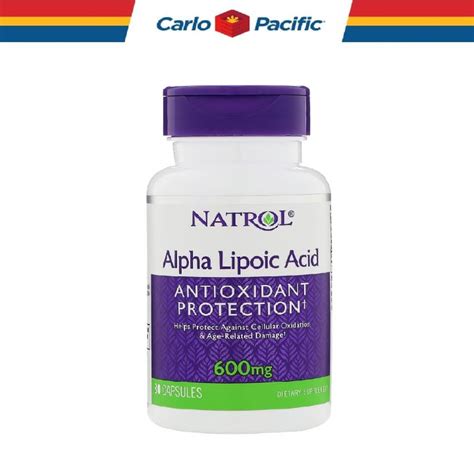 Natrol Alpha Lipoic Acid 600 Mg 30 Capsules Lazada Ph