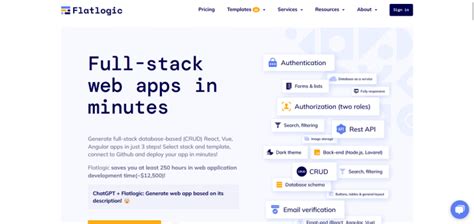 Flatlogic Generate A Database Schema Based On The Users Description Of The App Foundr
