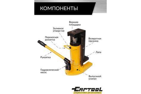 Гидравлический домкрат с низким подхватом Car-tool автономный 10 тонн ...