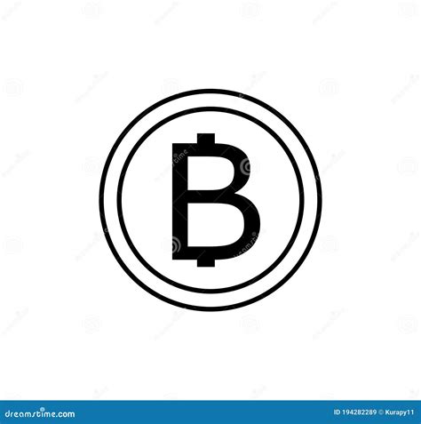 Thai Baht Golden Currency Symbol Vector Illustration Cartoondealer