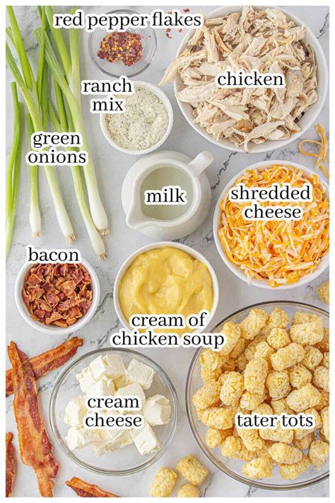 Chicken Bacon Ranch Tater Tot Casserole Bowl Me Over