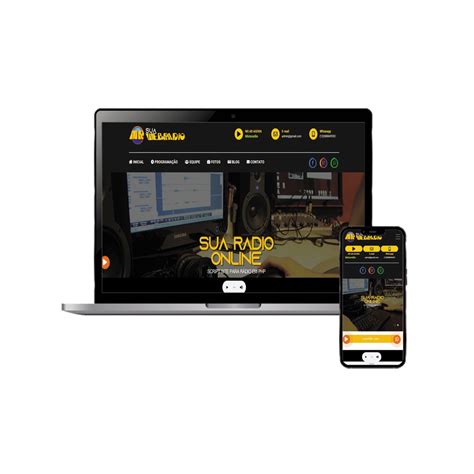 Script Site Para Web Rádio Online Tema Geral 100 Responsivo Com