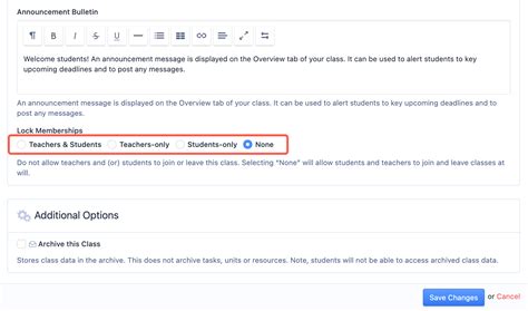 Configuring Class Settings Levels Phases Categories And Permissions